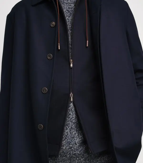 Colombo Wool Zip-up Hoodie