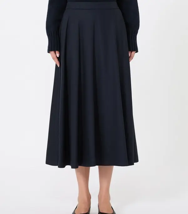 Max Mara Virgin Wool Midi Skirt