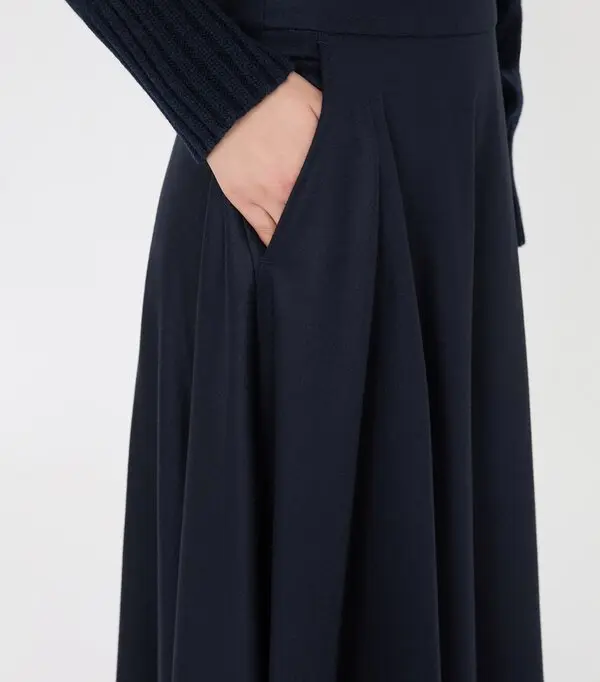 Max Mara Virgin Wool Midi Skirt