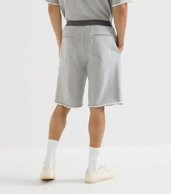 Brunello Cucinelli Cotton Track Bermuda Shorts