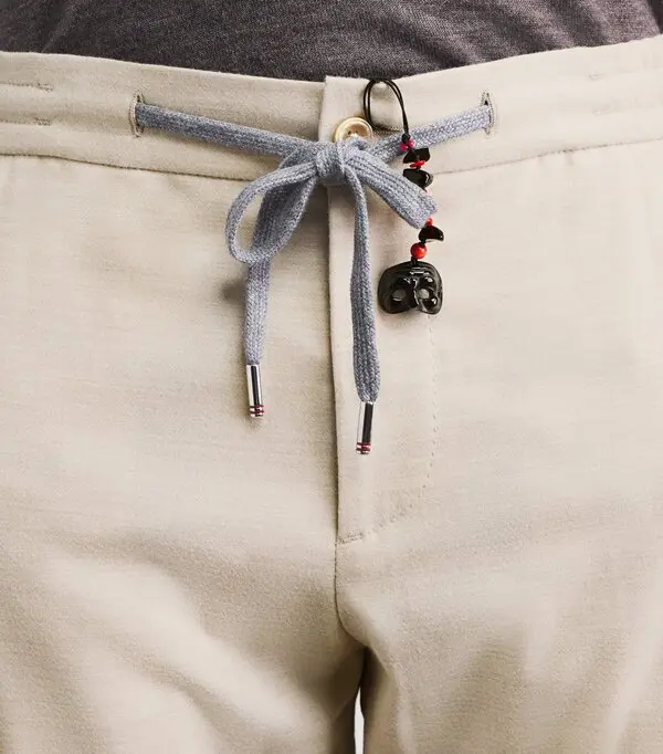 Marco Pescarolo Stretch-cashmere Drawstring Cargo Trousers