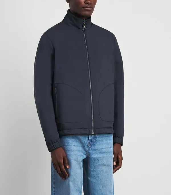 FIORONI CASHMERE Wool Reversible Bomber Jacket