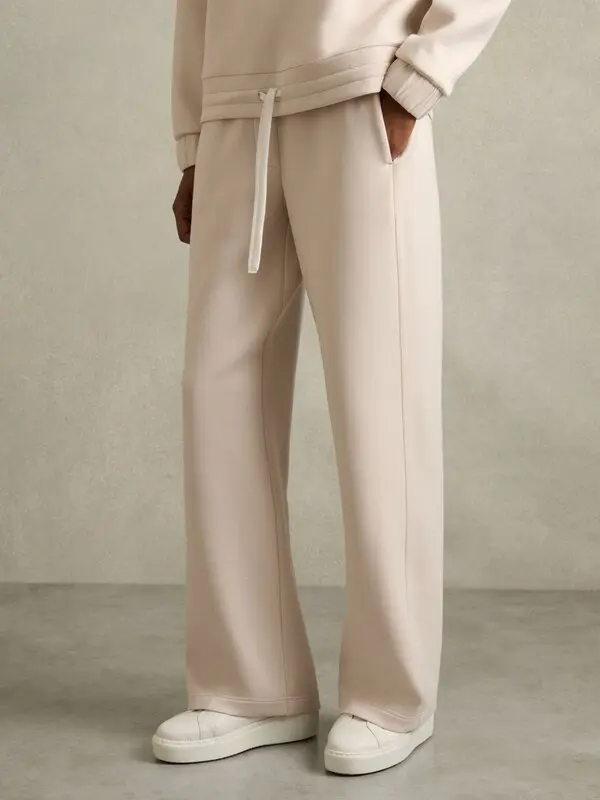 REISS Interlock Wide-leg Drawstring Joggers