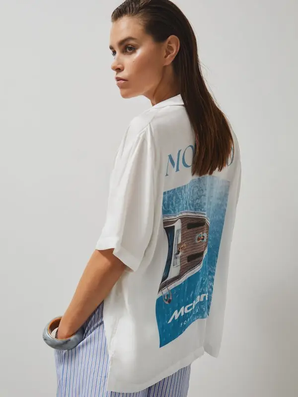 REISS X Mclaren Monaco Gp Printed Shirt