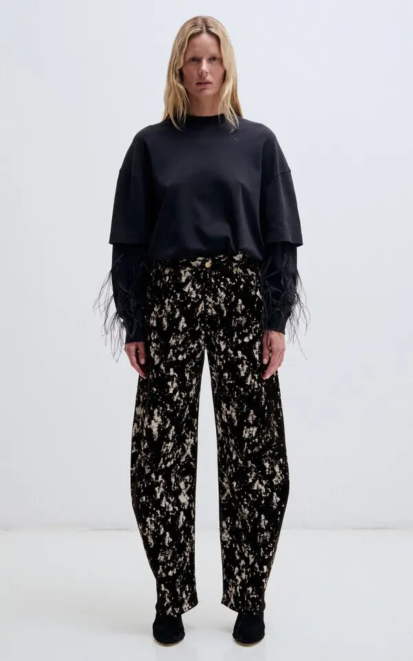 DARKPARK Khris Cotton Camo Flock Denim Pants - Multi