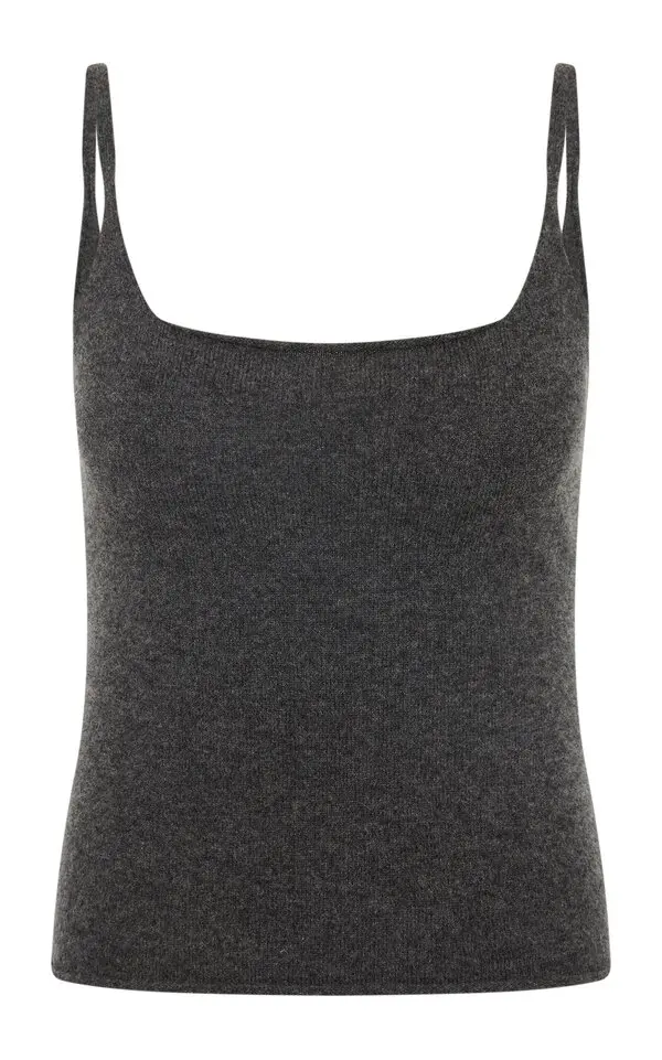 ST. AGNI Merino Slim Tank - Dark Grey