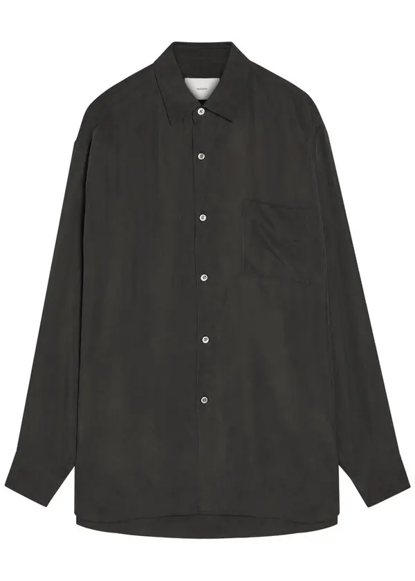 SSSTEIN Oversized Cupro Fibril Shirt