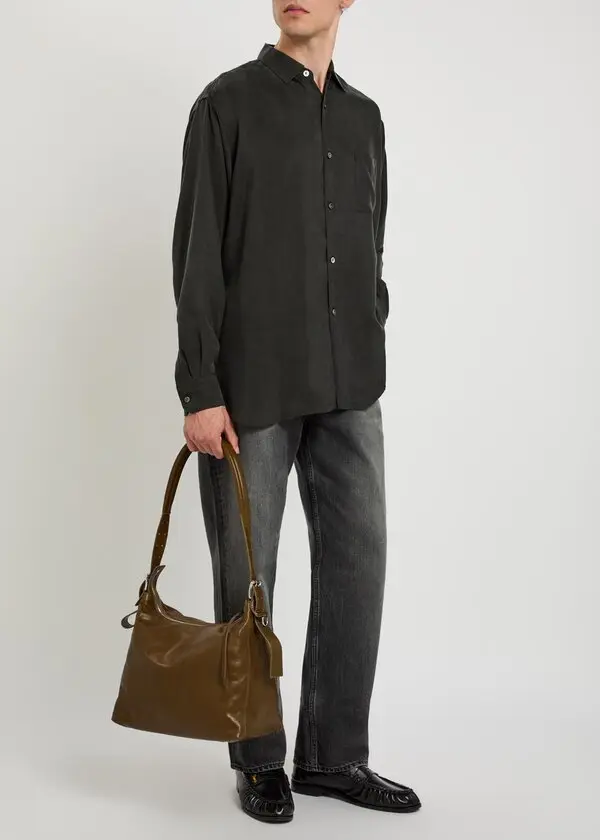 SSSTEIN Oversized Cupro Fibril Shirt