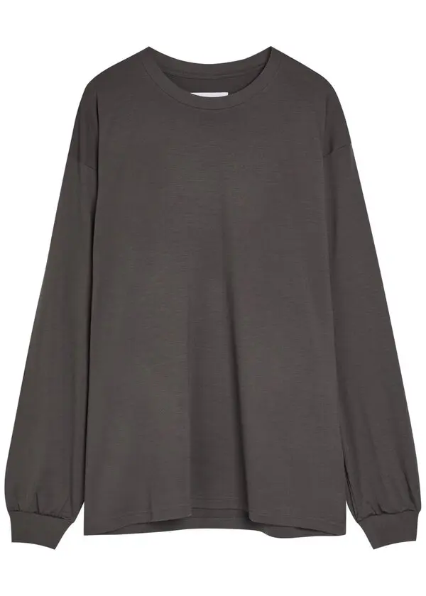SSSTEIN Oversized Long-sleeve Wool T-shirt