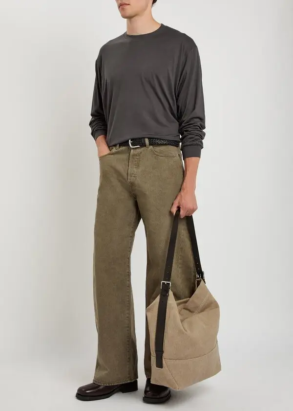 SSSTEIN Oversized Long-sleeve Wool T-shirt