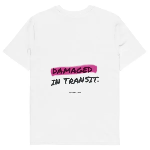 ANCHOR & CREW Out For Delivery Annotations Organic Cotton T-shirt