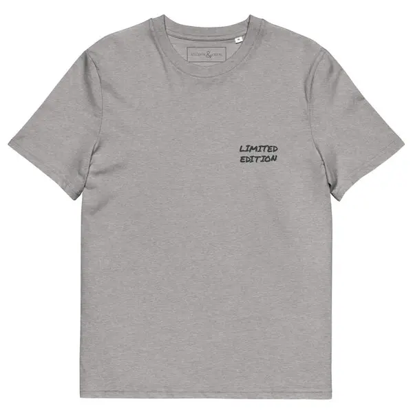 ANCHOR & CREW Heather Limited Edition Annotations Organic Cotton T-shirt - Grey
