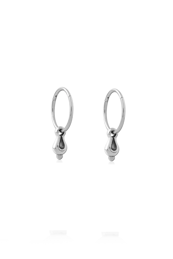 ASTOR & ORION Infinity Hoops With Mini Charm