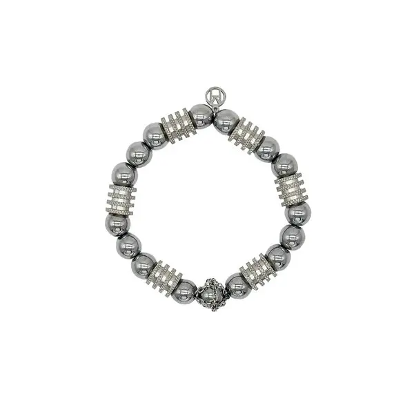 MHART Hematite Caged Gemstone Bracelet