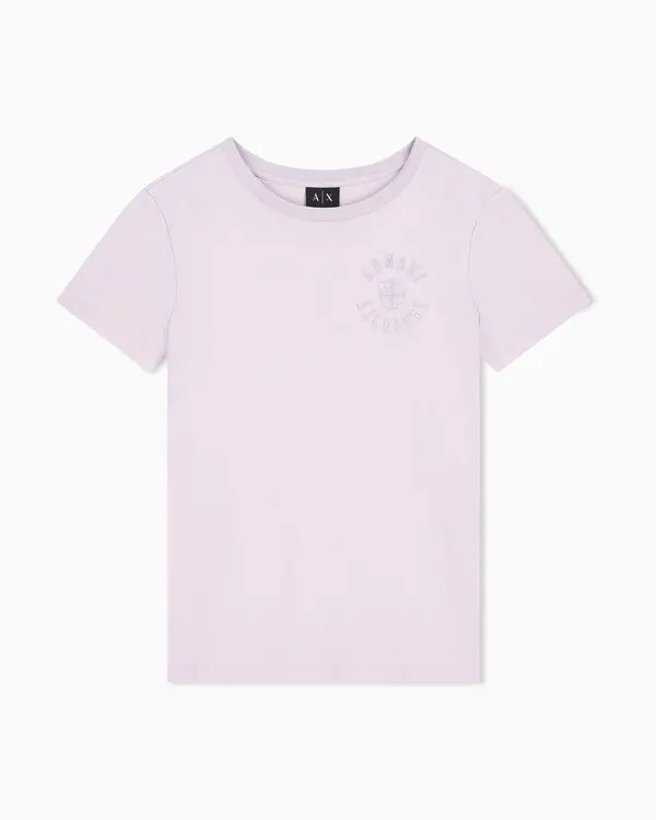 Armani Exchange Regular Fit T-shirt Cotton Jersey - Pink