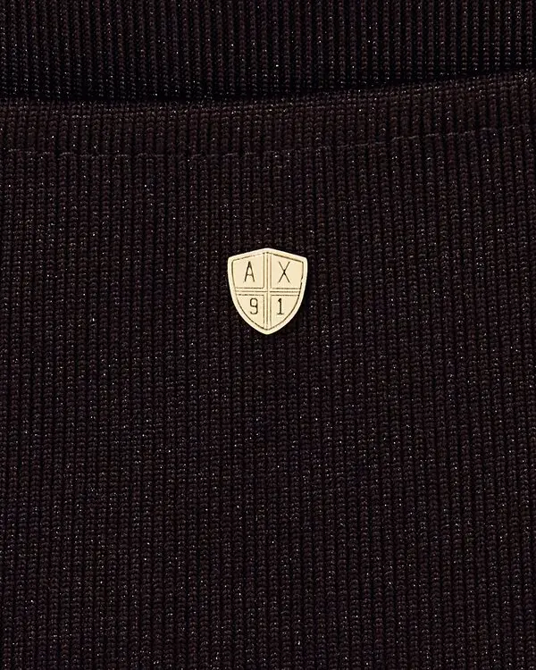 Armani Exchange Slim-fit Top In Recycled Heavy Rib Jersey