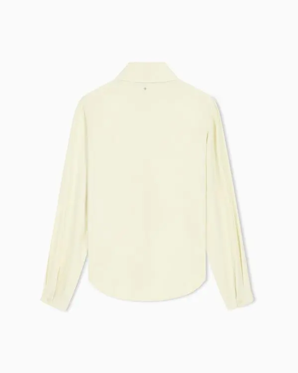 Armani Exchange Slim-fit Viscose Crepe Shirt