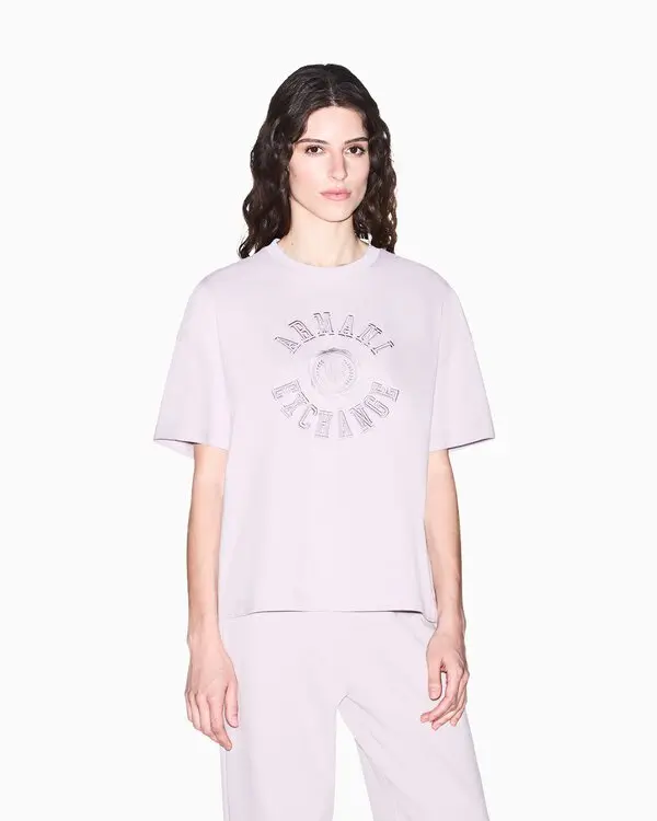 Armani Exchange Oversized T-shirt Heavy Cotton Jersey