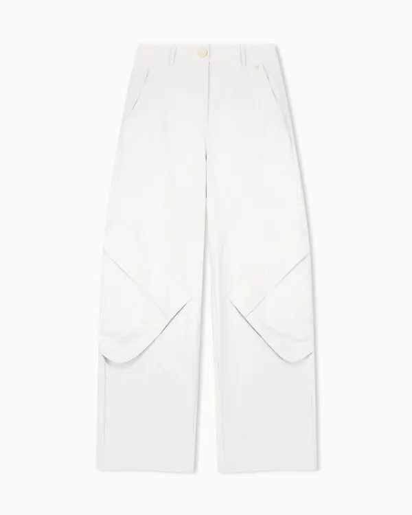 Armani Exchange Crinkle Nylon Down-padded Oversized Trousers