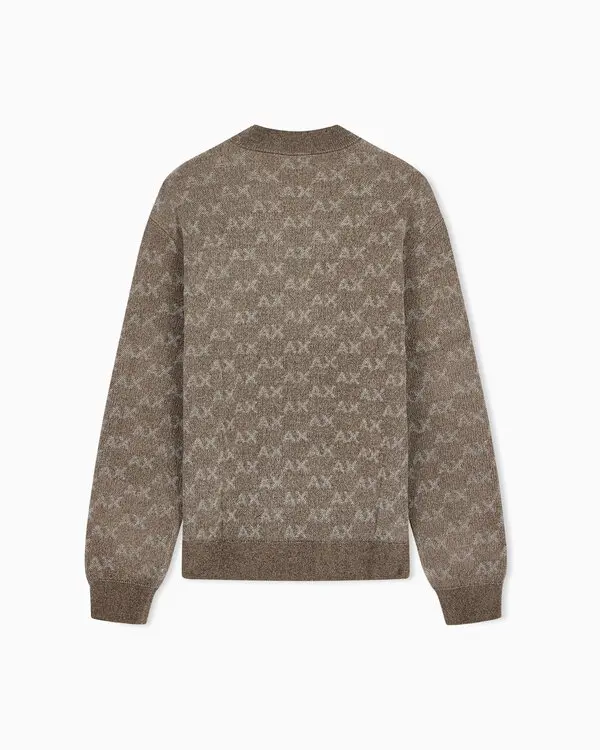 Armani Exchange Pullover In Viscose Blend - Brown