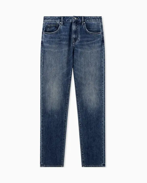 Armani Exchange Slim Fit 5-pocket Pant In Washed Comfort