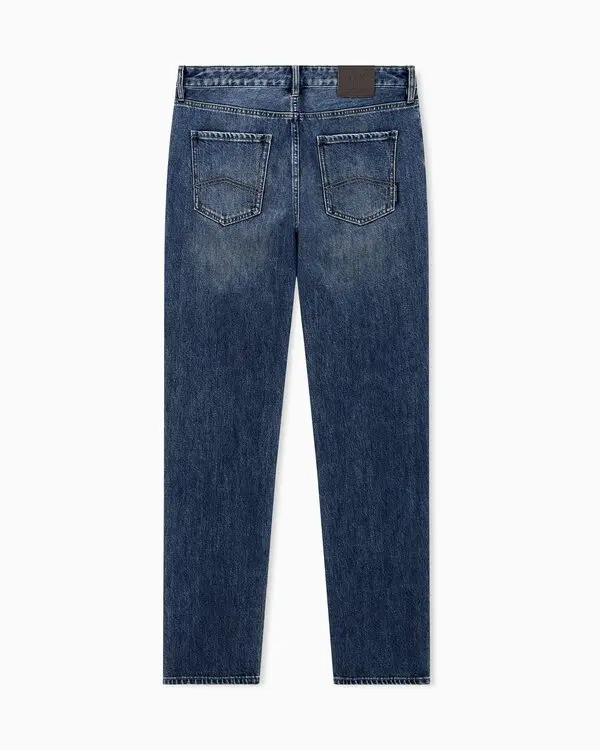 Armani Exchange Slim Fit 5-pocket Pant In Washed Comfort
