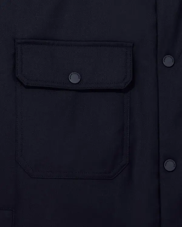 Armani Exchange Blouson Jacket In Stretch Viscose Blend