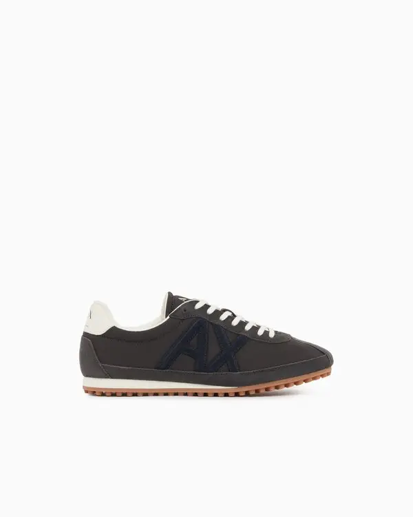 Armani Exchange Sneakers In Nylon And Suede