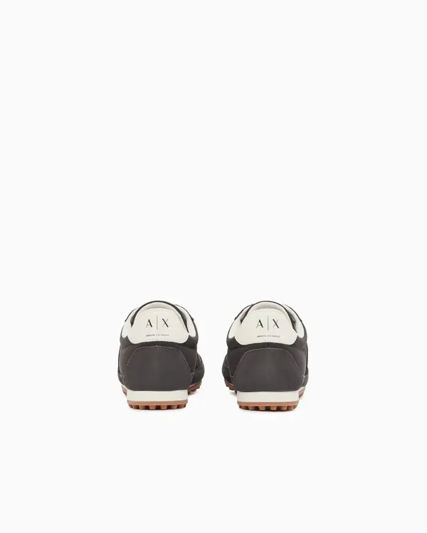 Armani Exchange Sneakers In Nylon And Suede