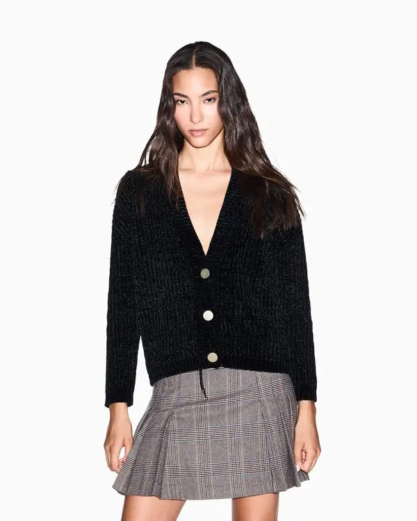 Armani Exchange Textured Knit Cardigan