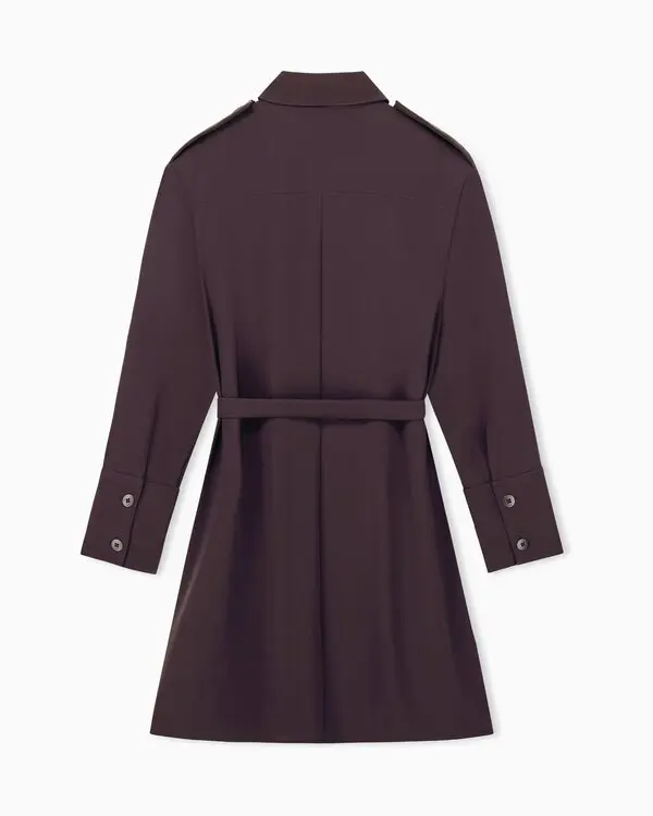 Armani Exchange Regular Fit Dress In Recycled Crepe