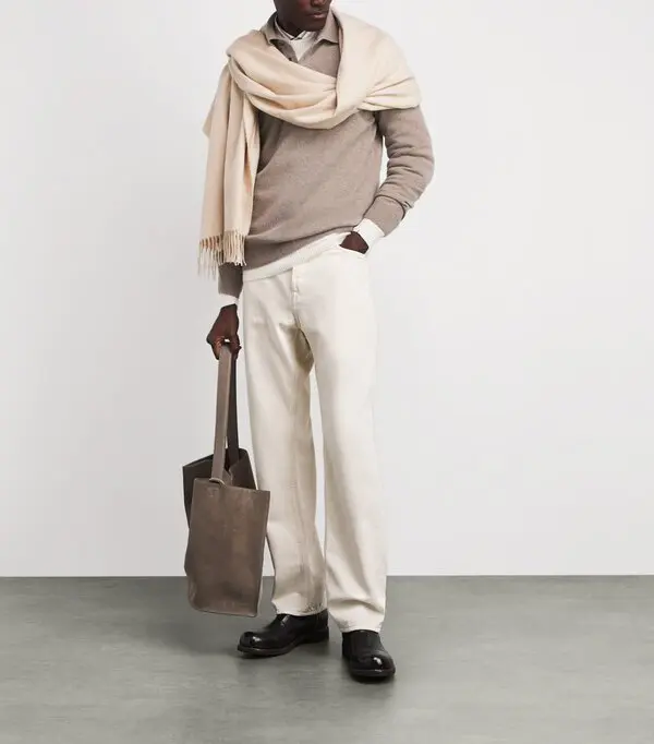 FIORONI CASHMERE Cashmere Long-sleeve Polo Shirt