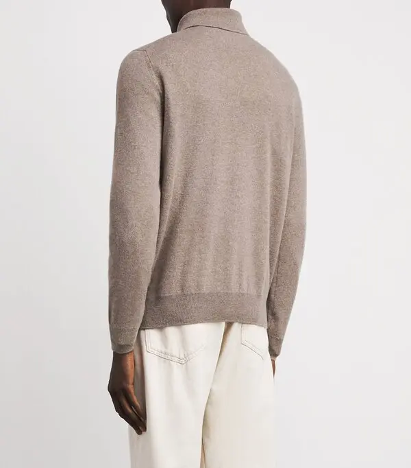 FIORONI CASHMERE Cashmere Long-sleeve Polo Shirt