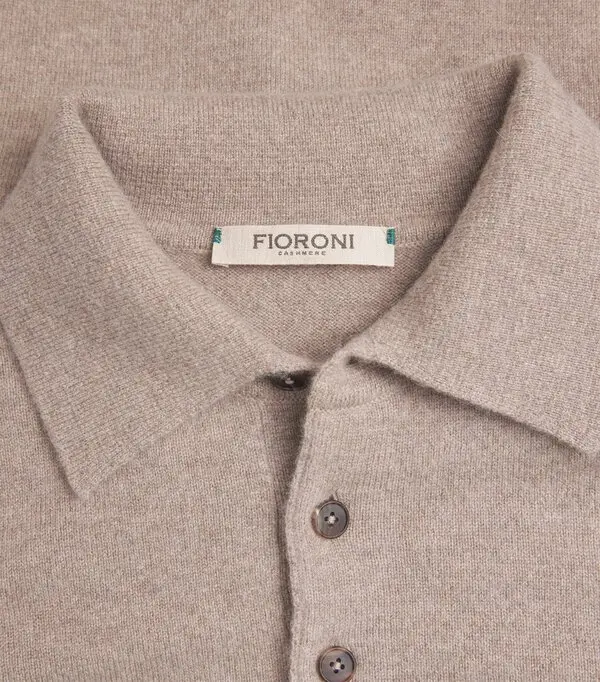 FIORONI CASHMERE Cashmere Long-sleeve Polo Shirt