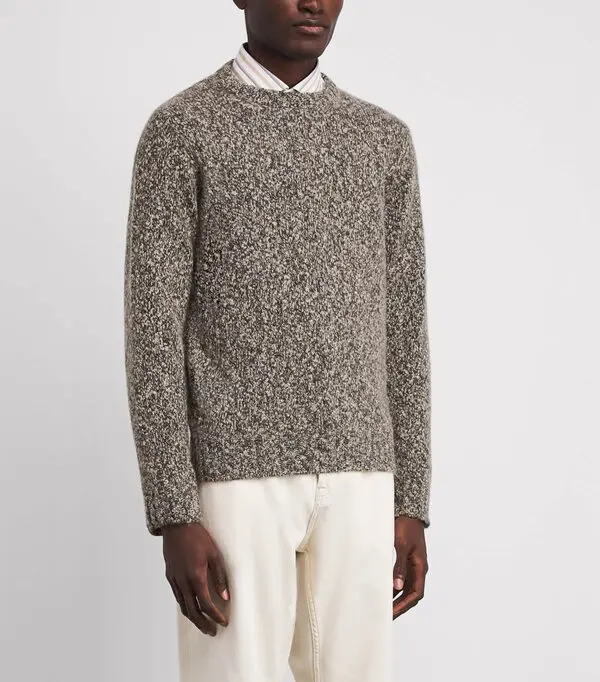 FIORONI CASHMERE Cashmere Bouclé Crew-neck Sweater