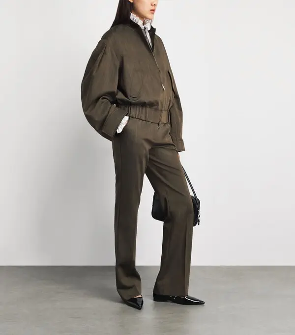 GANNI Wool Bomber Jacket