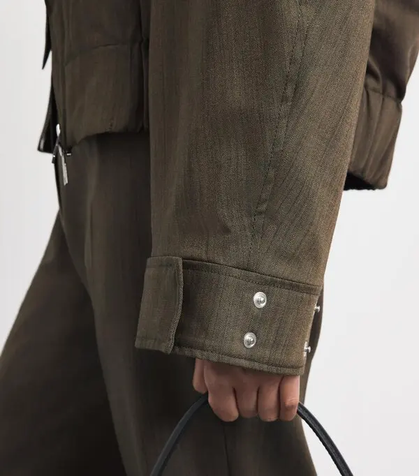 GANNI Wool Bomber Jacket