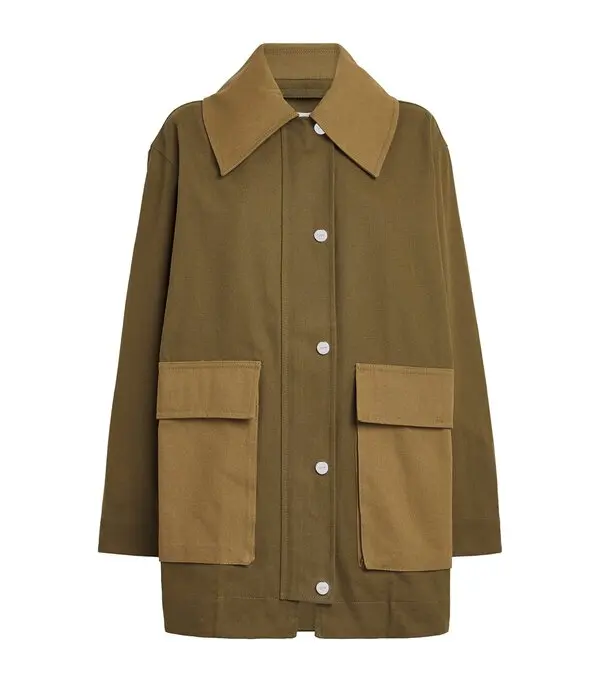 GANNI Cotton Canvas Workwear Jacket
