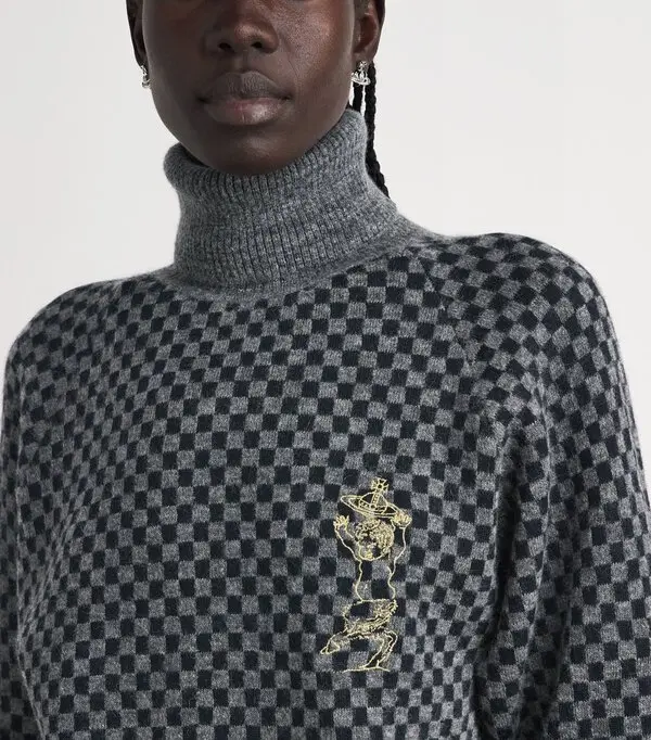 VIVIENNE WESTWOOD Checkmate Rollneck Sweater