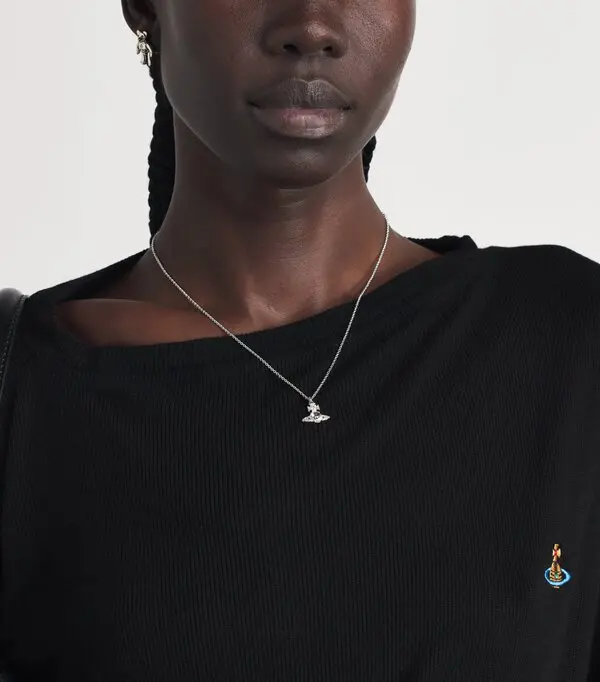 VIVIENNE WESTWOOD Crystal Orb Ondina Necklace