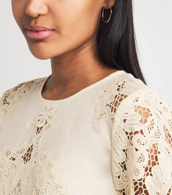 Ulla Johnson Linen Embroidered Cami Mini Dress