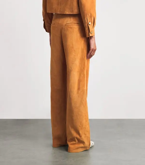 Ulla Johnson Suede Freja Straight Trousers