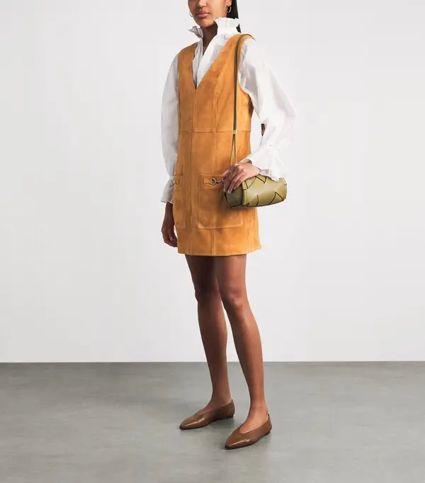 Ulla Johnson Suede Sloane Mini Dress