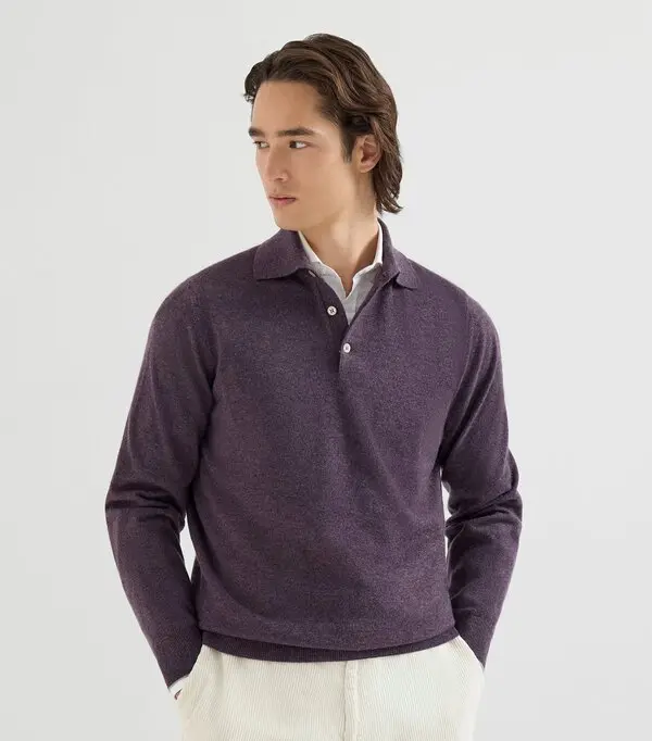 Brunello Cucinelli Cashmere Polo Sweater