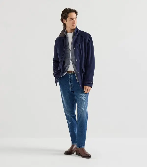 Brunello Cucinelli Cashmere Ribbed Zip-up Cardigan