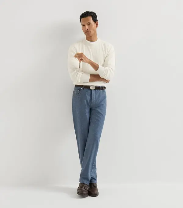 Brunello Cucinelli Virgin Wool Slim Trousers