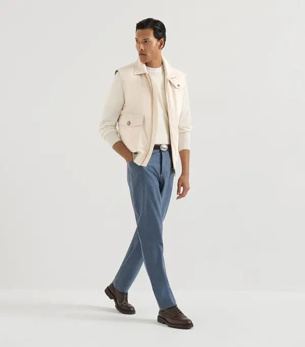Brunello Cucinelli Virgin Wool Slim Trousers