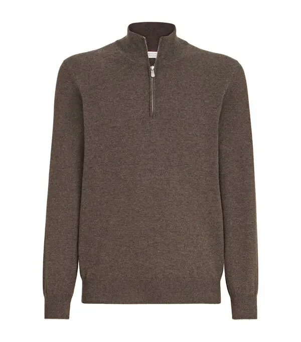 Brunello Cucinelli Cashmere Quarter-zip Sweater