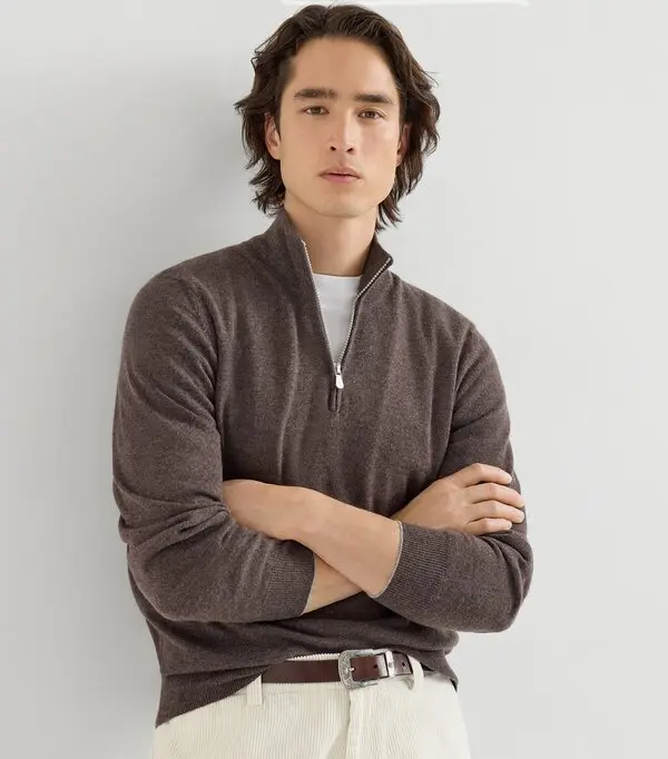 Brunello Cucinelli Cashmere Quarter-zip Sweater