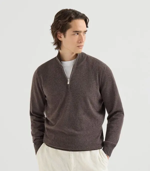 Brunello Cucinelli Cashmere Quarter-zip Sweater